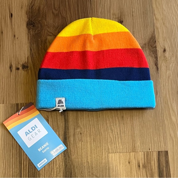 Aldi | Accessories | New Aldi Gear Beanie Hat Stocking Cap Winter Logo ...